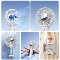 China FUSMLI Macaron Color Mini Portable USB Charging Handheld Fan 5 Speeds Customizable Packaging Factory Price Wearable Fan for sale