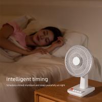 China FUSMLI 2025 Usa Wholesale Supply Portable Fan 4000mah Summer Camping Desk Rechargeable Fan with an oscillating head for sale