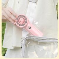 China Rechargeable Kids-Safe Design Quiet Cute Cartoon Pig/Cat/Chicken Kids Handheld Fan with 1200mAh Battery for sale