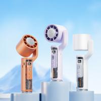 China Factory Wholesale Gimbal Handheld Fan Semiconductor Ice Cooling Flashlight Rotatable Outdoor Portable Fan for sale