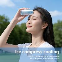 China Factory Direct Wearable Neck Waist Cooling Fan Gradient Color Support Custom Logo & Color Box Best Christmas Holiday Gift for sale