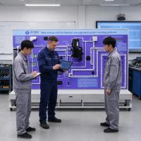 China New Energy Vehicle Thermal Management Training  Platform Automotive Educational Equipment Custom Manufacturer ODM for sale