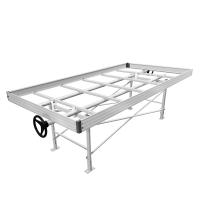 China 100kg To 500kg Greenhouse Rolling Benches 4x8 Flood And Drain Table for sale