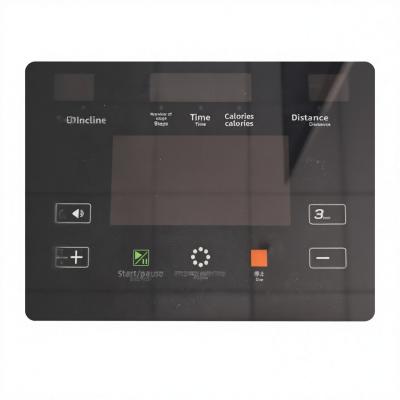 China Factory Direct Sales Dongguan Tempered Glass Switch Button Electrical Panel with Semi-Transparent Silk Screen for sale