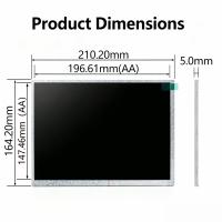 China 9.7 Inch IPS LCD Display 768x1024 RGB Interface 400 cd/m² Brightness 30 Pin Vehicle Mounted TFT Screen for sale