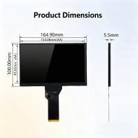 China 7.0 Inch IPS LCD Display 800x600 Resolution RGB Interface 1500 cd/m2 Brightness 50 Pin Connector for sale
