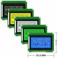 China YD 12864B Blue-Yellow 192x64 Dot Matrix LCD Module 5V COB Industrial Display for sale