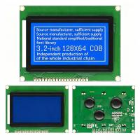 China YD 12864B Blue-Yellow 192x64 Dot Matrix LCD Module 5V COB Industrial Display for sale
