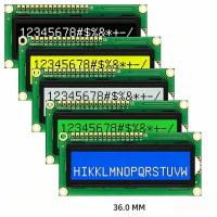China Factory 1602A LCD Panel Blue-yellow 5V Module Display matrix Character LCD Screen COB Panel Attendance System for sale