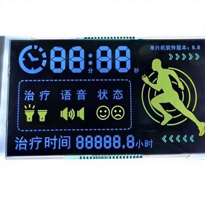 China YD VA Black Background with White Characters 66*60 Display Screen for sale