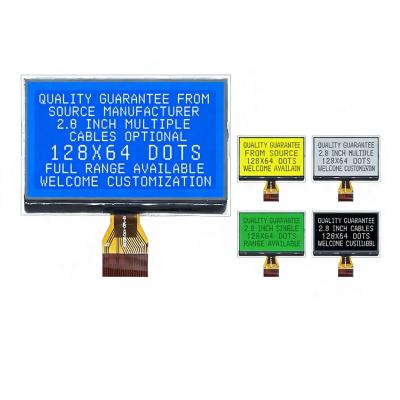 China YSD 2.14 Inch COG 12864 LCD Display Module 3.3V Black Screen Industrial LCM 60.77x32.94mm for sale