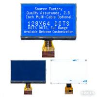 China YSD 2.14 Inch COG 12864 LCD Display Module 3.3V Black Screen Industrial LCM 60.77x32.94mm for sale