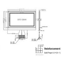 China YSD 2.14 Inch COG 12864 LCD Display Module 3.3V Black Screen Industrial LCM 60.77x32.94mm for sale