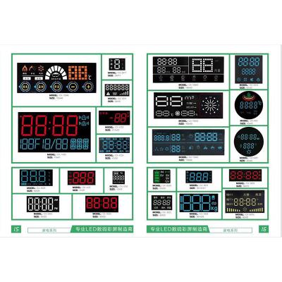 China YaoDa Customizable Size High Brightness Wide Viewing Angle LED Colorful Segment Code Display for sale