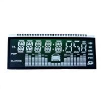 China Brilliant TN Negative Display Segment LCD Screen Black Frame Silk-Screen Car for Radio Control Panel for sale