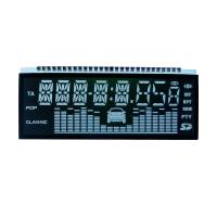 China Brilliant TN Negative Display Segment LCD Screen Black Frame Silk-Screen Car for Radio Control Panel for sale