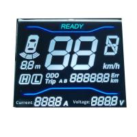 China Brilliant TN Negative Display Segment LCD Screen Black Frame Silk-Screen Car for Radio Control Panel for sale