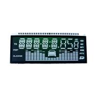 China Brilliant TN Negative Display Segment LCD Screen Black Frame Silk-Screen Car for Radio Control Panel for sale