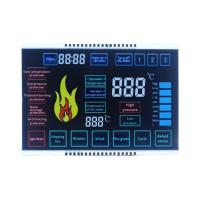China Brilliant Custom Smart Electronic Scale LCD Display with Black Background and White Text Screen From China for sale