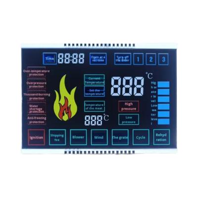 China Brilliant Custom Smart Electronic Scale LCD Display with Black Background and White Text Screen From China for sale