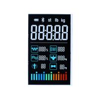 China Brilliant Custom Smart Electronic Scale LCD Display with Black Background and White Text Screen From China for sale