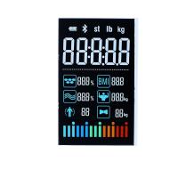 China Brilliant Custom Smart Electronic Scale LCD Display with Black Background and White Text Screen From China for sale