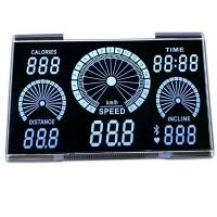 China Customized Genyu TN/HTN Segment Display 7-Segment 26-Pin Meter Display with 128x64 Resolution LCD 65x25mm Screen Customized Icon for sale