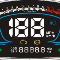 China Customized Segmented VALCD Liquid Crystal Display for Electric Vehicles and Motorcycles' Instrument Panels for sale