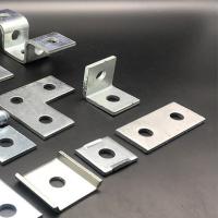 China Unistrut Strut Channel Fittings Three Hole Bent Angle Right Hand Stainless Steel for sale