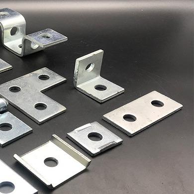 China Unistrut Strut Channel Fittings Three Hole Bent Angle Right Hand Stainless Steel for sale