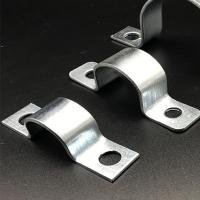 China Steel EMT Strut Pipe Clamps Conduit Hanger Pipe Saddle Clamp for sale