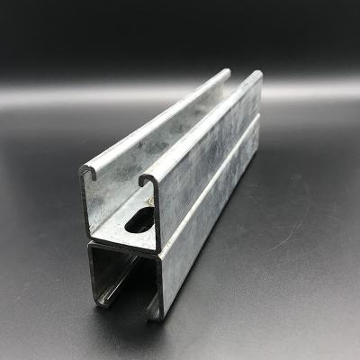 China 41x82 Electrical Galvanized Back to Back Slotted Strut Channel for sale