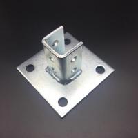 China Strut Channel Fitting Post Base Electrical Zinc Custom Various Sizes for sale