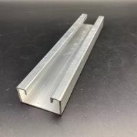 China 41x21mm Solar Rail Plain Unistrut Channel Electrical Zinc Aluminum C Channel for sale