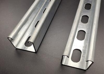 China Zinc Plated 41x41 41x21 Slotted Plain Custom HDG Unistrut Channel for sale