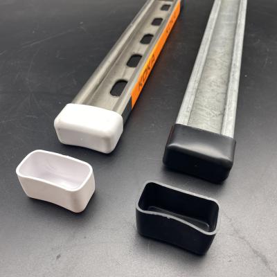 China 41x21 Unistrut upvc Channel End Cap Diverse Size Strut Cap for sale