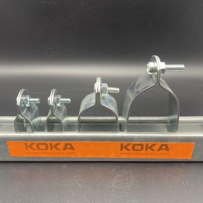 China Hot Dip Galvanized 1-1/4'' 1/2'' Strut Pipe Clamps for sale