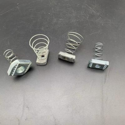 China m4 m6 m10 Lock Strut Nut Channel Nut Slotted Metal Steel Unistrut Spring Nut for sale