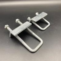 China Hot Sale Zinc Plated Metal Steel U Bolt Beam Clamps for 41x82 C Channel for sale