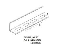 China Pregalvanized Single Slotted Plain Corner Unistrut Channel for sale