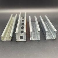 China 41x41 41x21 Slotted 1 58 Custom Length Unistrut Channel with Rib for sale