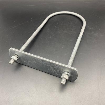 China Custom Grade 8.5 Stainless Steel U Bolt with Plate for sale