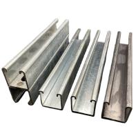 China High Quality EG HDG Slotted 1 58x1 58 3m 6m Custom Strut Channel for sale