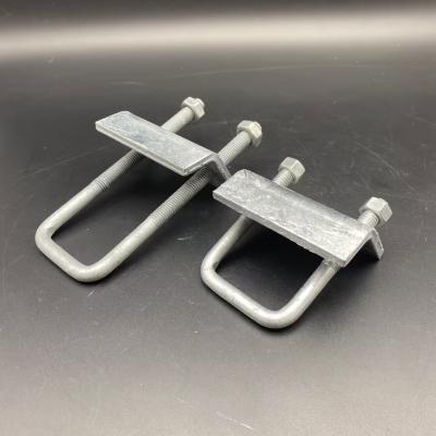 China Zinc Plated U Bolt Beam Clamps for 41x41 41x82 Strut Channel for sale