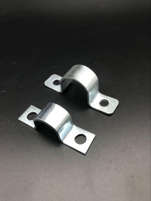 China Pipe Clamps Custom Size Electrical Zinc Saddle Clamps for sale