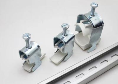 China Zinc Plated Pipe Fitting Clamps Single One Piece Assembled Strut Channel Cable Clamps for sale