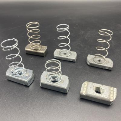 China Zinc Plated m10 m12 Strut Channel Spring Nuts for sale