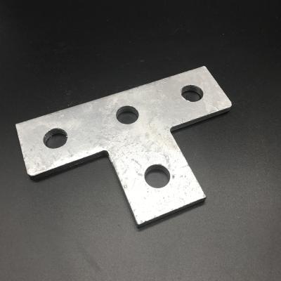 China Hot Dip Galvanized Falt Plate Angle Shape Unistrut Fittings for sale