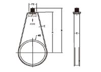 China Wholesale Pregalvanized 1-1/4'' Strut Loop Hanger Clamp for sale
