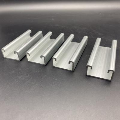 China Custom Aluminum Unistrut Channel 41x21 3m 6m Aluminum C Profile for sale